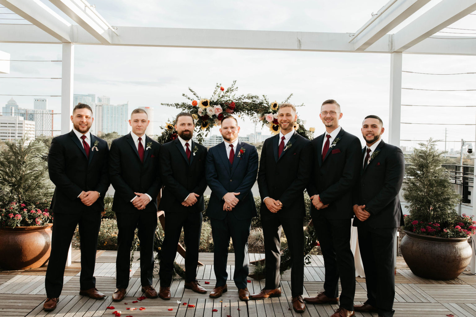 Rooftop 220 Wedding - Tampa Rooftop Wedding Venue - Alexa Kritis Events